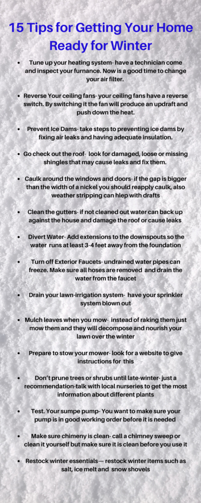 15 Tips for Getting your Home Ready for Winter - North ID Homes